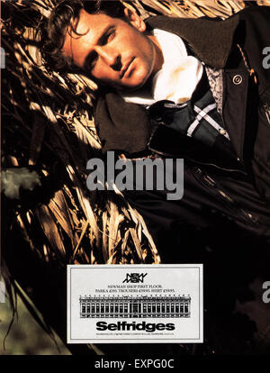 1980s UK Selfridges Magazine Advert Stock Photo - Alamy