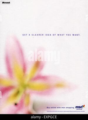 2000s UK Microsoft Magazine Advert Stock Photo - Alamy