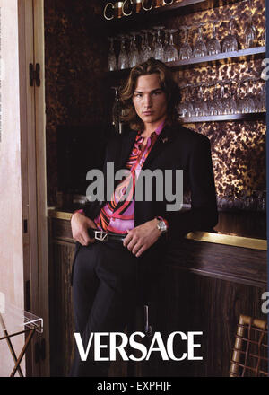 2000s UK Versace Magazine Advert Stock Photo - Alamy