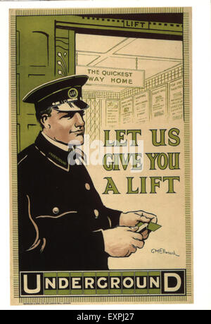 1920s UK London Transport Poster Stock Photo - Alamy