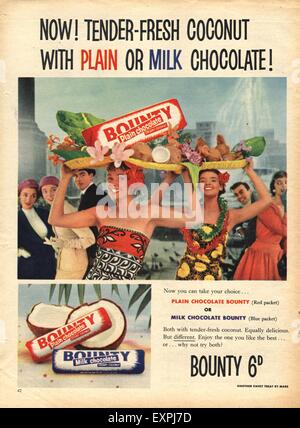 1950s UK Bounty Magazine Advert Stock Photo - Alamy