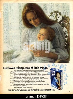 1970s UK Lux Magazine Advert Stock Photo - Alamy