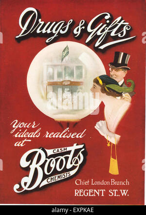 1930s UK Boots Magazine Advert Stock Photo - Alamy