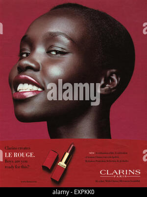 2000s UK Clarins Magazine Advert Stock Photo - Alamy