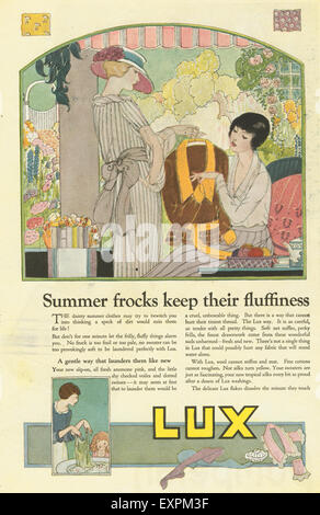 1920s USA Lux Magazine Advert Stock Photo - Alamy
