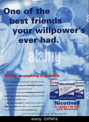 2000s UK Anti-Smoking Magazine Advert Stock Photo - Alamy