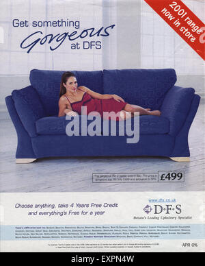 2000s UK DFS Magazine Advert Stock Photo - Alamy