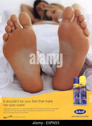 2000s UK Scholl Magazine Advert Stock Photo - Alamy