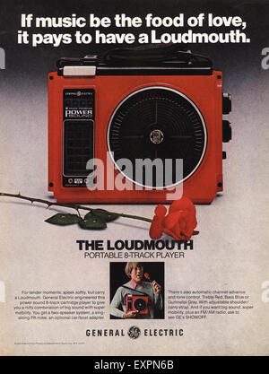 1960s USA General Electric Magazine Advert Stock Photo - Alamy