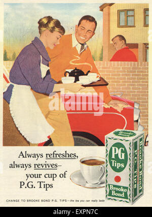 1970s UK PG Tips Magazine Advert Stock Photo - Alamy