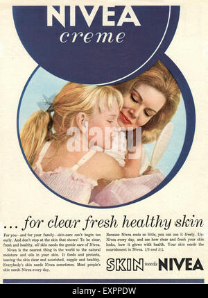 1960s UK Nivea Magazine Advert Stock Photo - Alamy