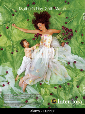 2000s UK Interflora Magazine Advert Stock Photo - Alamy