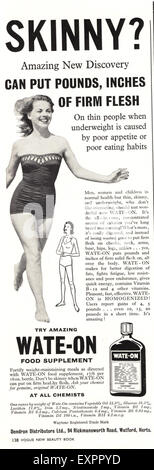 1960s UK Wate-On Magazine Advert Stock Photo - Alamy