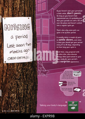 2000s USA Always Magazine Advert Stock Photo - Alamy