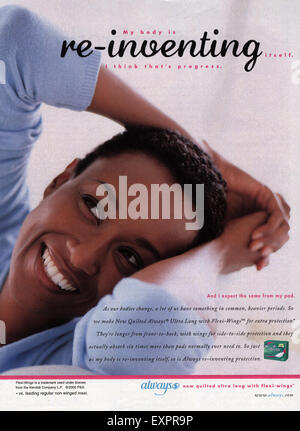 2000s UK Always Magazine Advert Stock Photo - Alamy