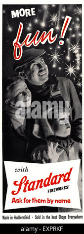 1950s UK Standard Fireworks Magazine Advert Stock Photo - Alamy