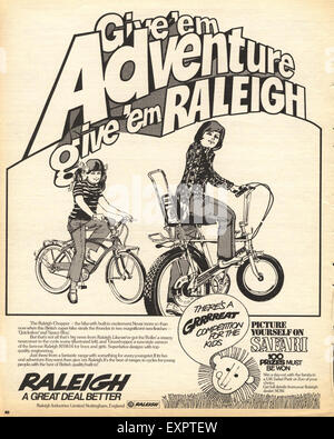 1970s UK Raleigh Magazine Advert Stock Photo - Alamy