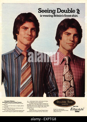 1970s UK Double Two Magazine Advert Stock Photo - Alamy