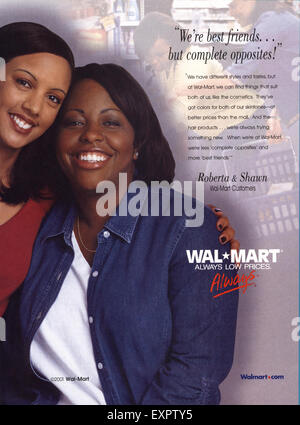 2000s USA WalMart Magazine Advert Stock Photo - Alamy