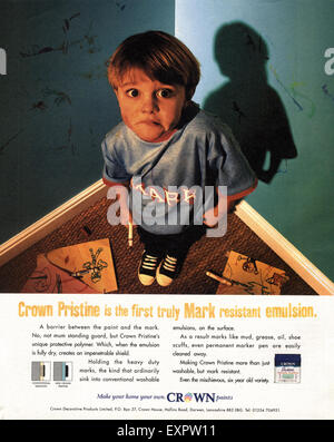 1990s UK Crown Magazine Advert Stock Photo - Alamy