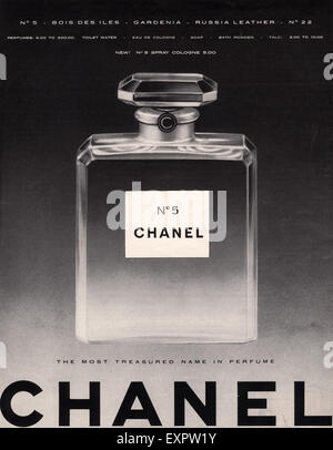 1950s USA Chanel Magazine Advert Stock Photo - Alamy
