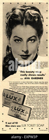 1950s USA Lux Magazine Advert Stock Photo - Alamy
