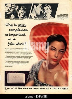 1950s USA Lux Magazine Advert Stock Photo - Alamy