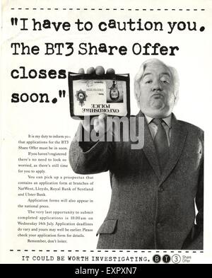 1980s UK BT Magazine Advert Stock Photo - Alamy