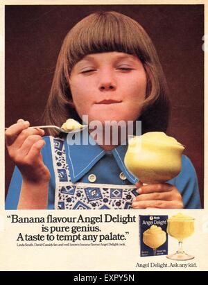 1970s UK Angel Delight Magazine Advert Stock Photo - Alamy