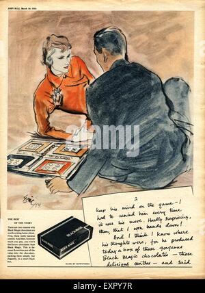 1950s UK Black Magic Magazine Advert Stock Photo - Alamy