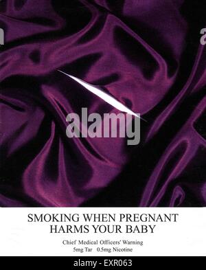 1980s UK Silk Cut Magazine Advert Stock Photo - Alamy