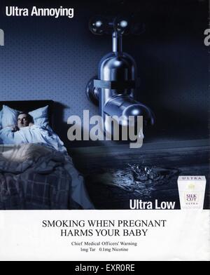 1990s UK Silk Cut Magazine Advert Stock Photo - Alamy