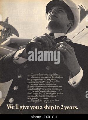 1970s UK Navy Recruitment Magazine Advert Stock Photo - Alamy