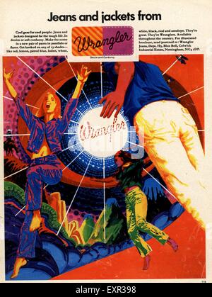 1970s UK Wrangler Magazine Advert Stock Photo - Alamy