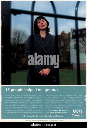 2000s UK NHS Magazine Advert Stock Photo - Alamy
