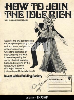 1960s UK Building Societies Magazine Advert Stock Photo - Alamy