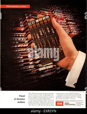 1950s USA IBM Magazine Advert Stock Photo - Alamy