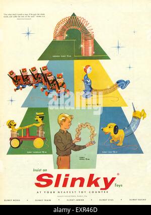 1950s USA Slinky Magazine Advert Stock Photo - Alamy