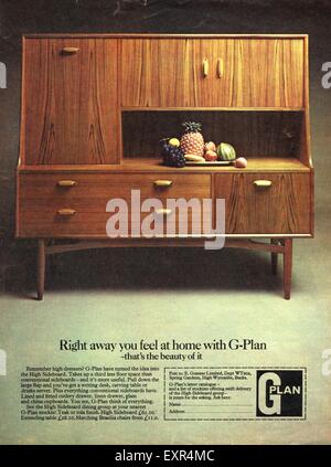 1960s UK G-Plan Magazine Advert Stock Photo - Alamy