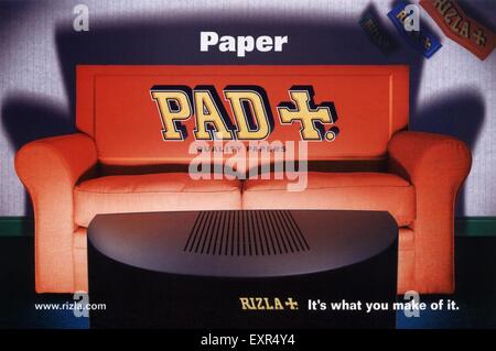 2000s UK Rizla Magazine Advert Stock Photo - Alamy