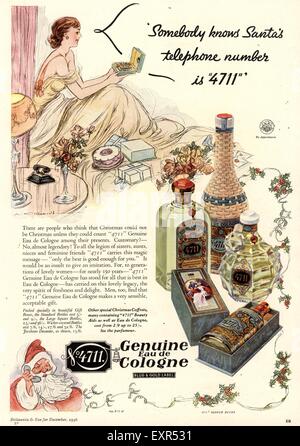 1930s UK 4711 Eau de Cologne Magazine Advert Stock Photo - Alamy