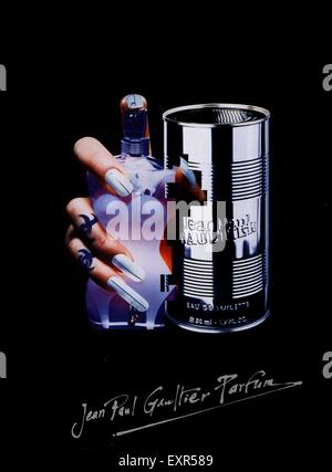 1990s UK Jean Paul Gaultier Magazine Advert Stock Photo - Alamy