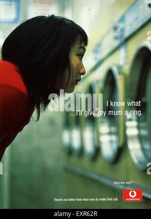 2000s UK Vodafone Magazine Advert Stock Photo - Alamy