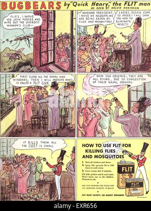 1930s USA Flit Magazine Advert Stock Photo - Alamy