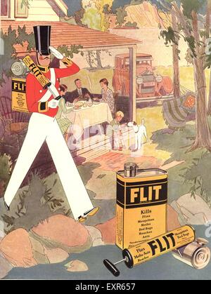 1930s USA Flit Magazine Advert Stock Photo - Alamy