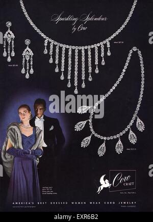 1940s USA Coro Magazine Advert Stock Photo - Alamy