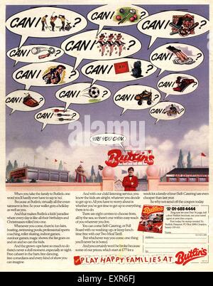 1980s UK Butlin's Magazine Advert Stock Photo - Alamy