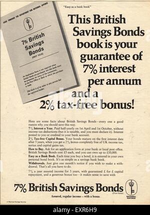 1970s UK British Savings Bonds Magazine Advert Stock Photo - Alamy