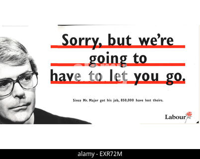 1990s UK The Labour Party Poster Stock Photo - Alamy