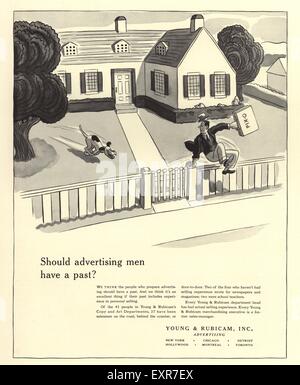 1960s USA Young and Rubicam Magazine Advert Stock Photo - Alamy
